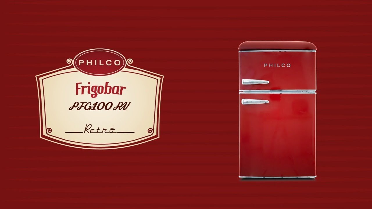 Frigobar Retrô Philco PFG100RV - JF Ar Condicionado